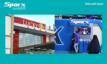 Sparx smartphone mega activation at lucky one mall, karachi