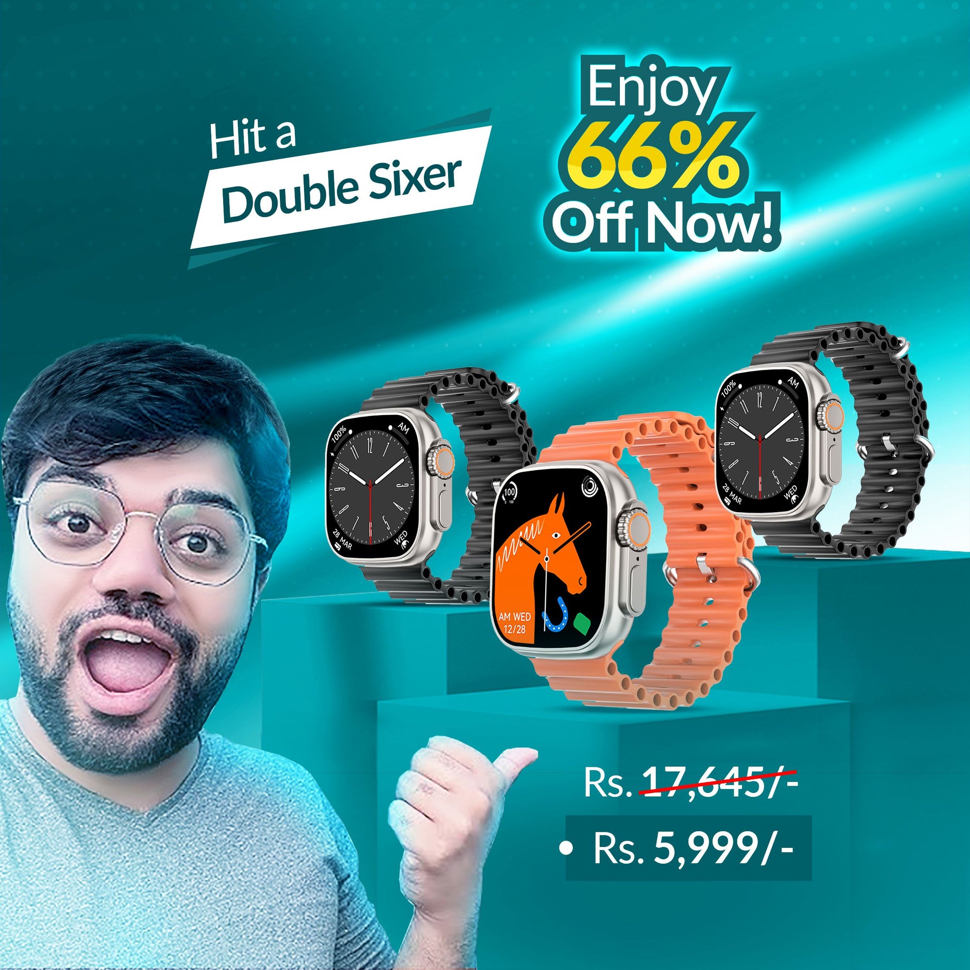 Xcess – pulse ultra smart watch